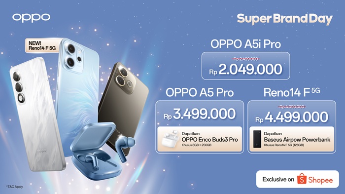 OPPO Super Brand Day 2025 Hadir dengan Diskon Hingga 90% - LensaUtama